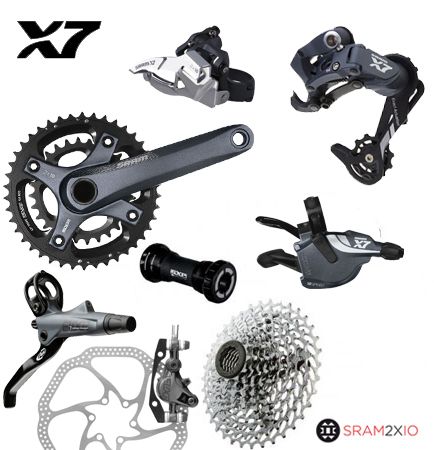 SRAM X7 GXP 10-Speed MTB Groepset | Futurumshop.nl