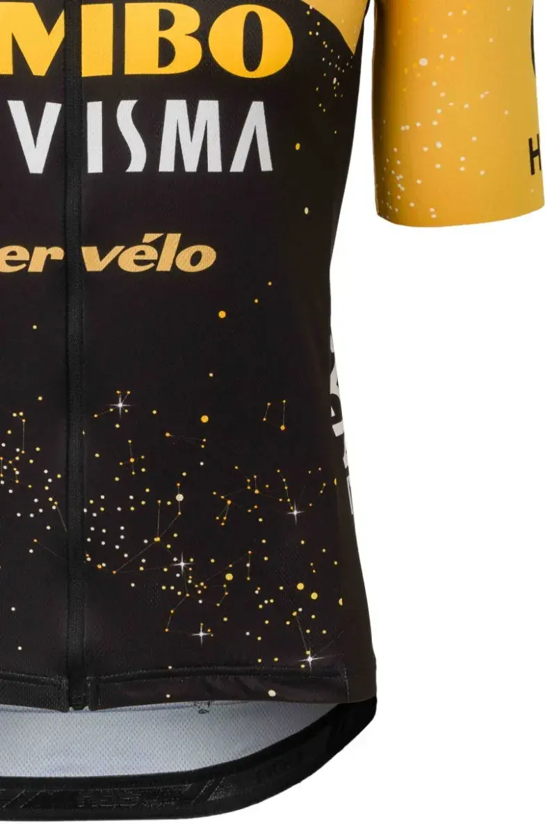 AGU Jumbo-Visma Replica TDF Fietsshirt Korte Mouwen Geel/Zwart Heren ...