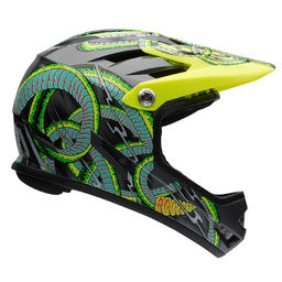 Bell Sanction Downhill Fietshelm Gunmetal/Geel/Snake Spit koop je bij ...