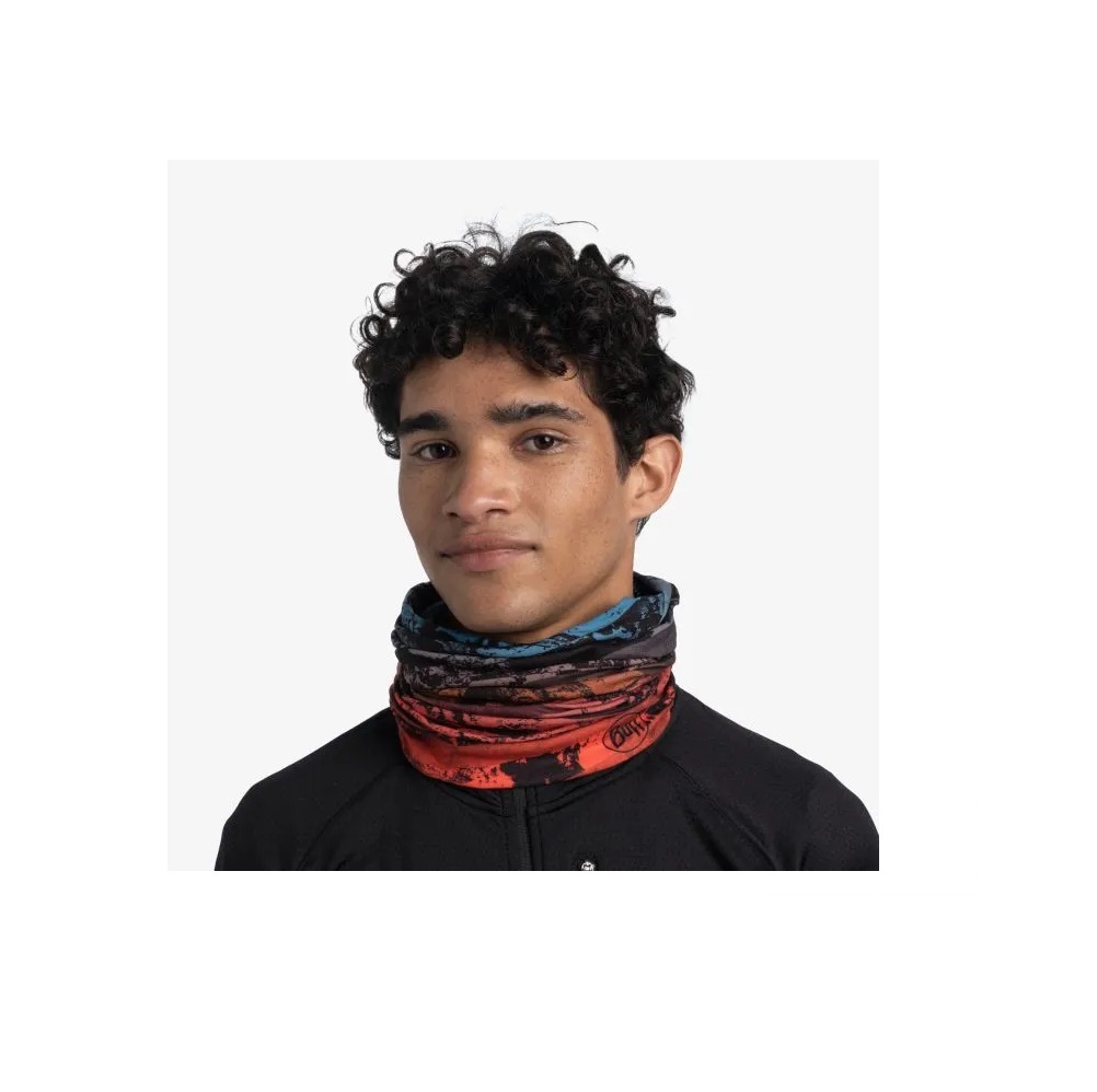 Buff Original EcoStretch Nekwarmer Derlay Zwart/Multi koop je bij Futurumshop.nl