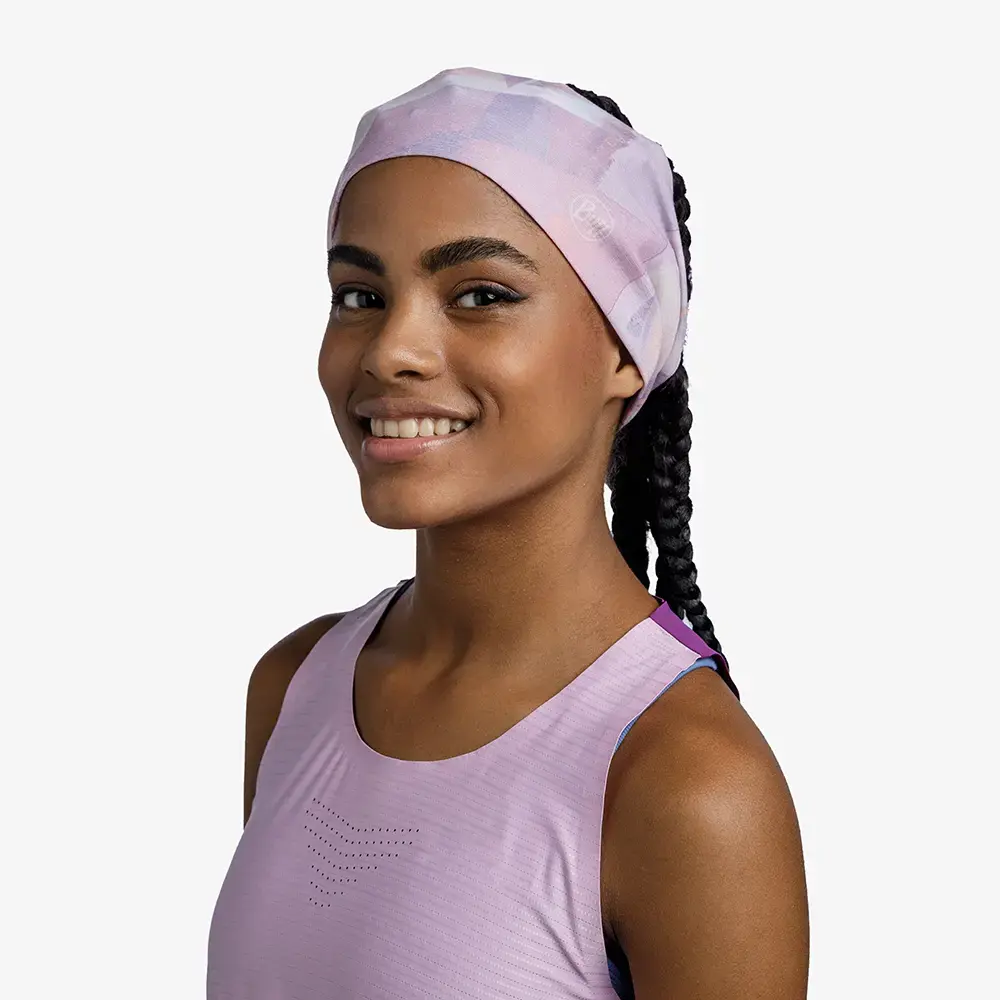 Buff Coolnet UV Wide Hoofdband Lichtroze/Paars koop je bij Futurumshop.nl