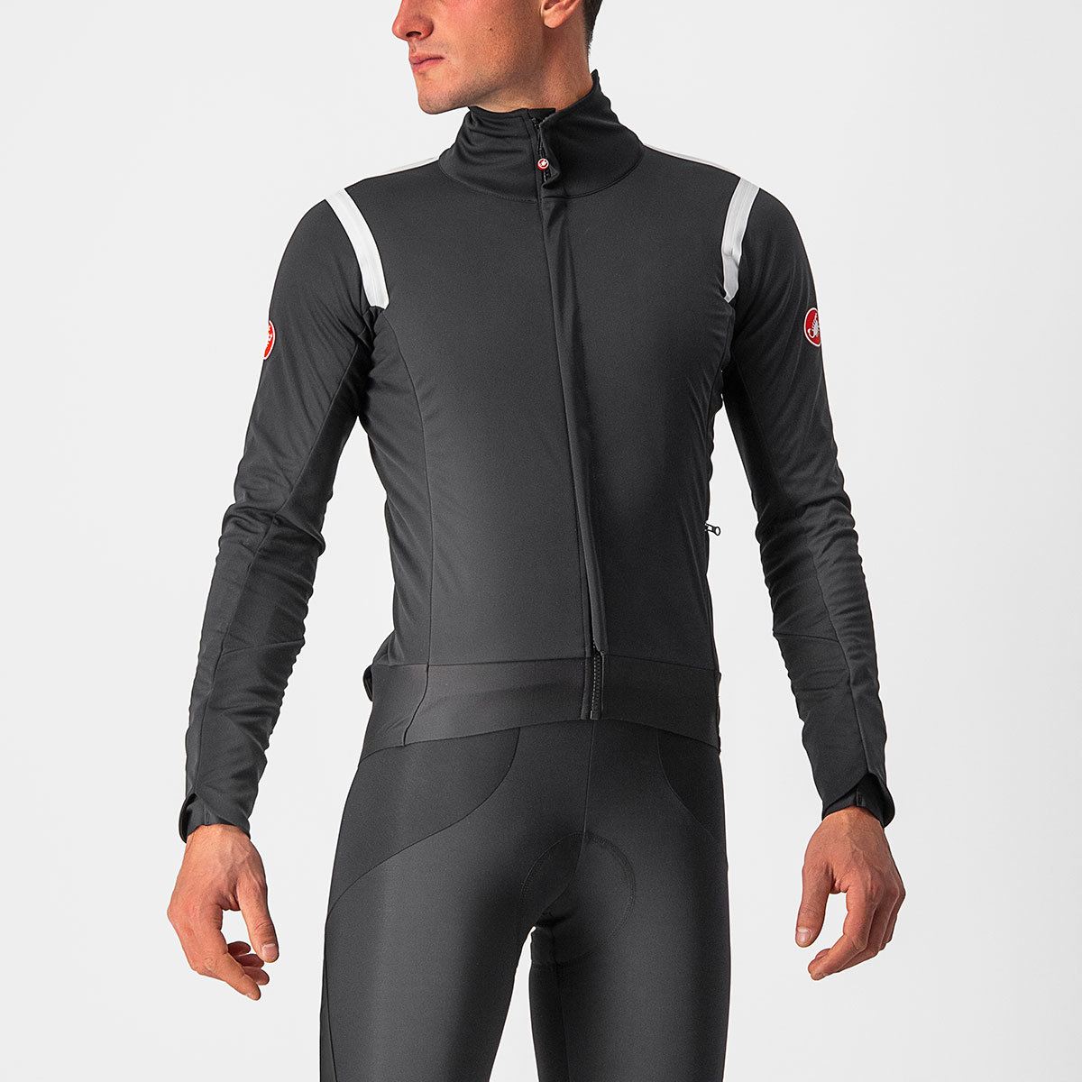 Castelli Alpha Ros 2 Fietsjack Zwart/Wit/Grijs Heren