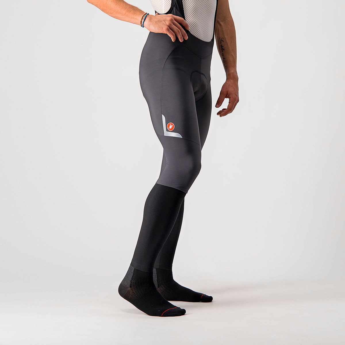 Castelli Velocissimo 5 Fietsbroek Lang Donkergrijs/Zilver Reflex Heren ...