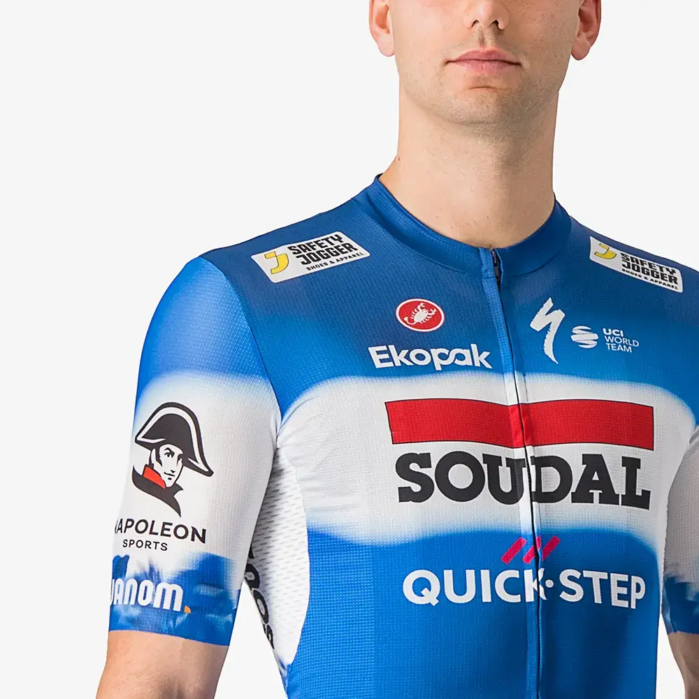 Castelli Soudal Quick-Step Competizione 3 Fietsshirt Korte Mouwen Blauw