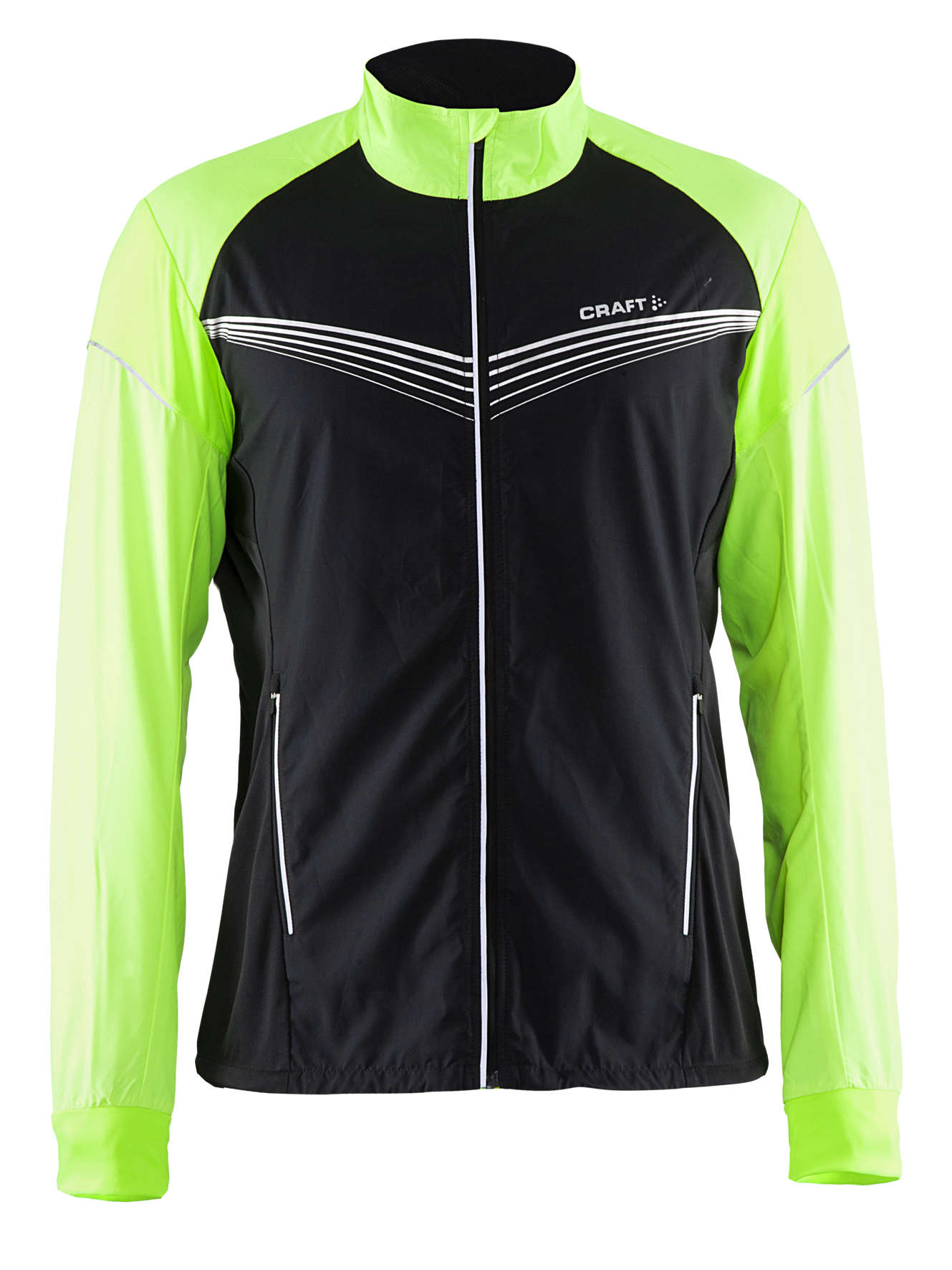 Craft Performance Brilliant Light Hardloopjack Zwart/Groen Heren koop je bij Futurumshop.nl