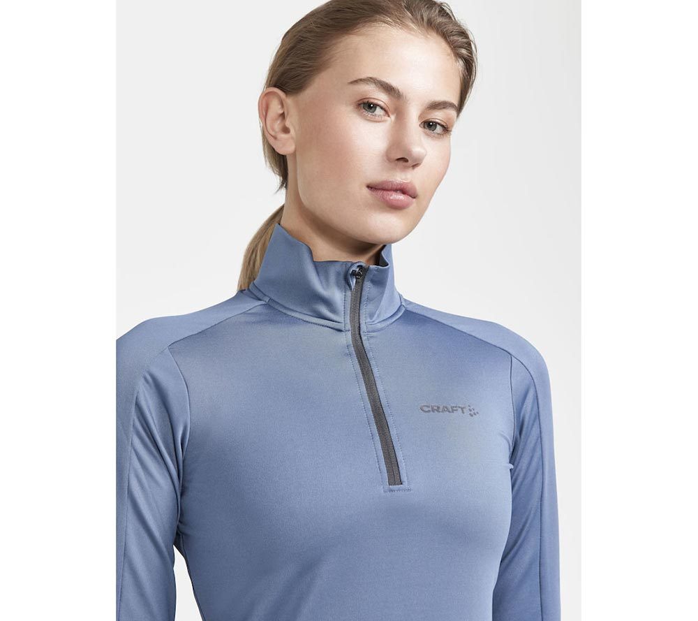 Craft CORE Gain Midlayer Lange Mouwen Blauw/Grijs Dames