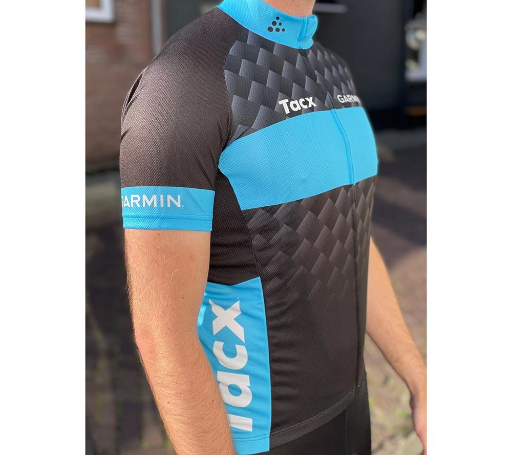 Craft Garmin Tacx Fietsshirt Korte Mouwen Blauw/Grijs Heren koop je bij ...