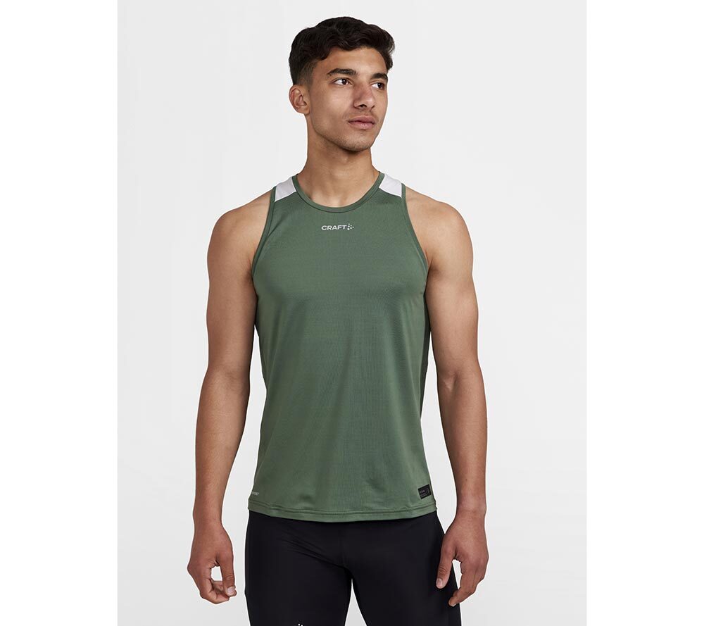 Craft PRO Hypervent Hardloopsinglet Groen Heren
