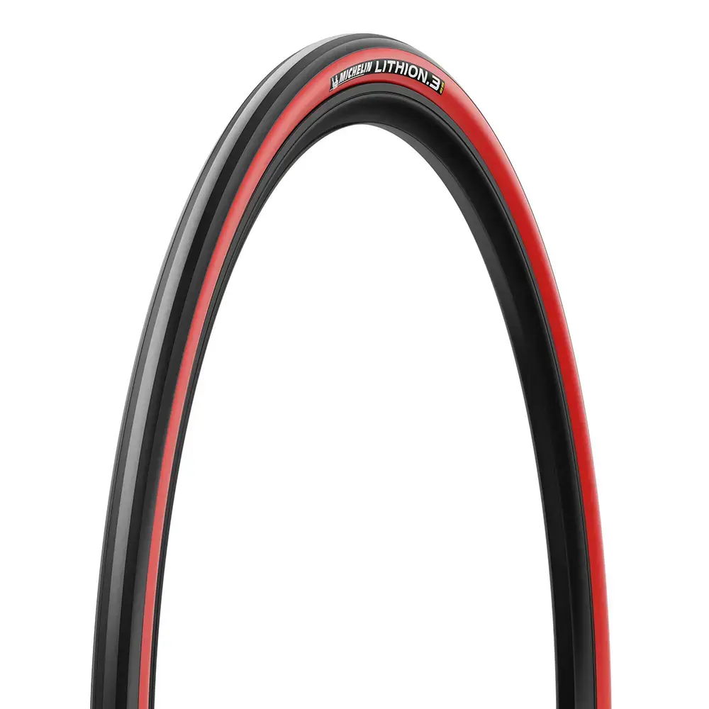 Michelin Lithion3 Racefiets Band Zwart/Rood
