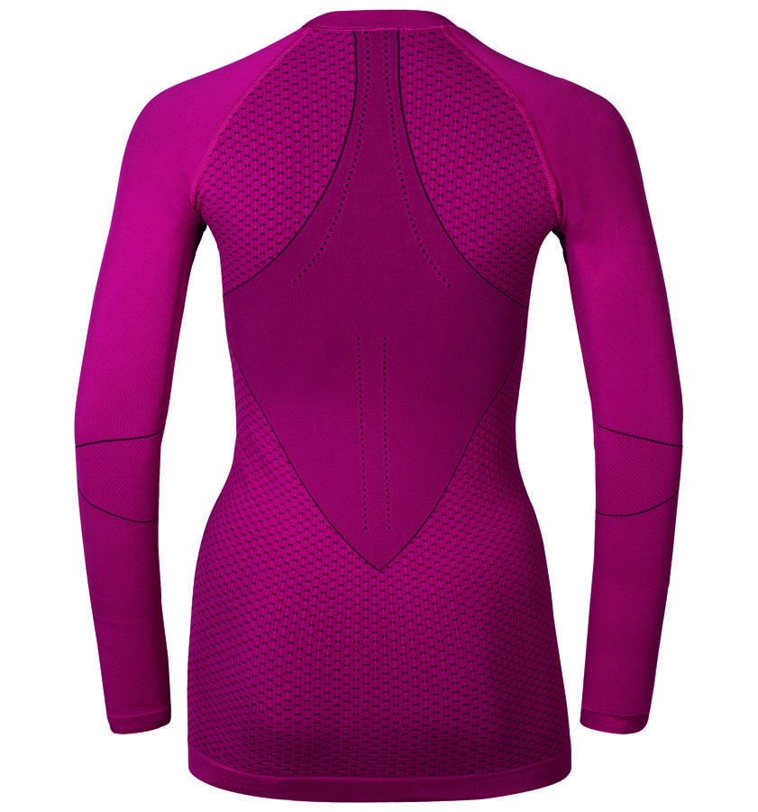 Odlo Evolution Warm Thermoshirt Lange Mouwen Paars Dames koop je bij ...