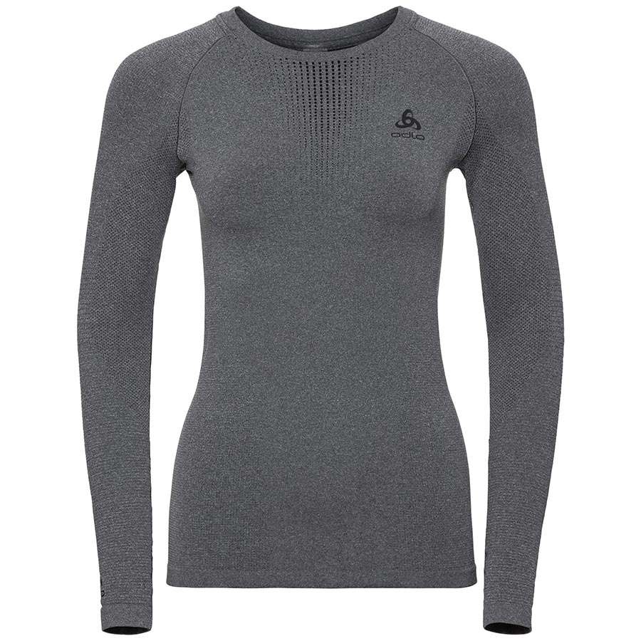Odlo Performance Warm Thermoshirt Lange Mouwen Grijs Dames