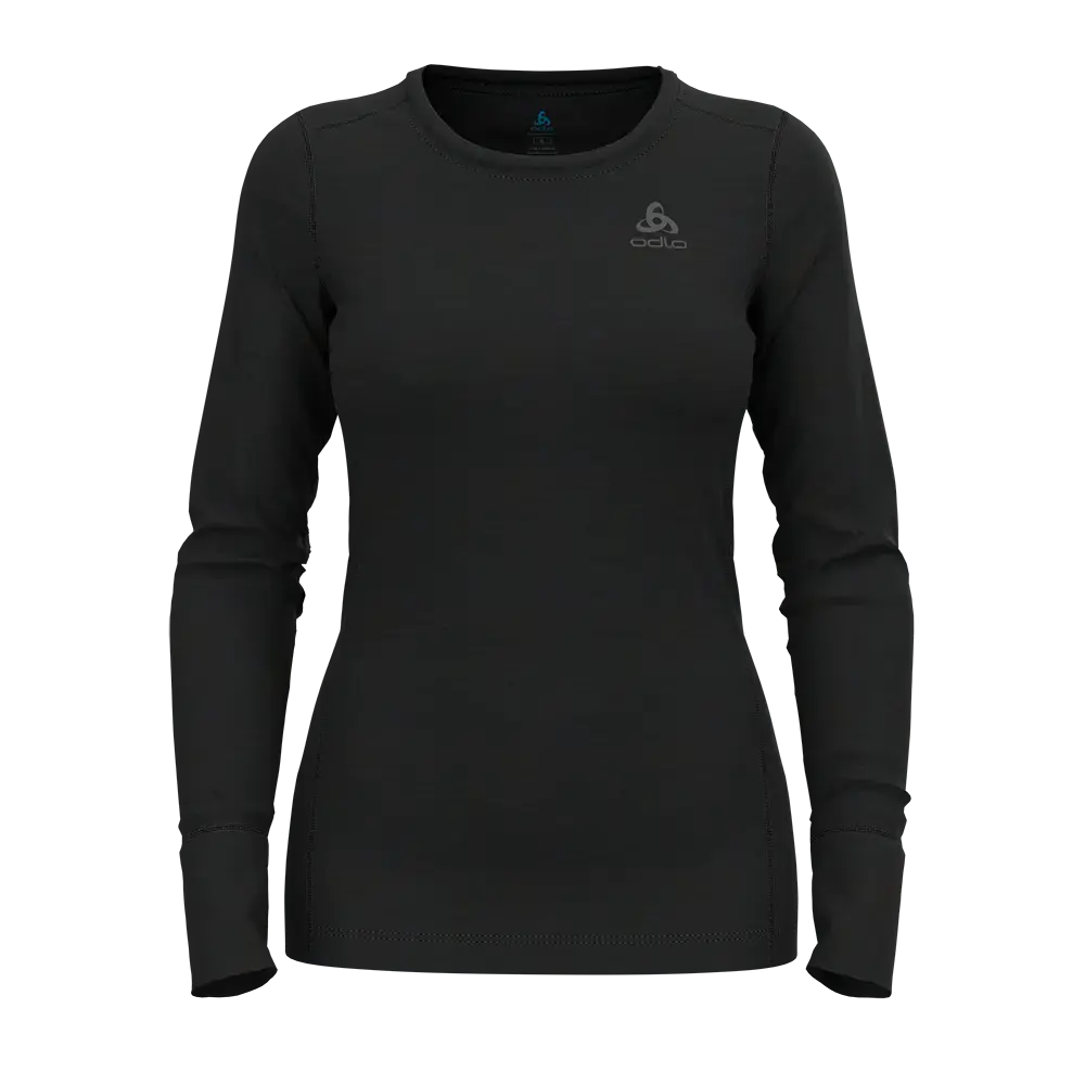 Odlo Merino 200 BL Crew Thermoshirt Lange Mouwen Zwart Dames