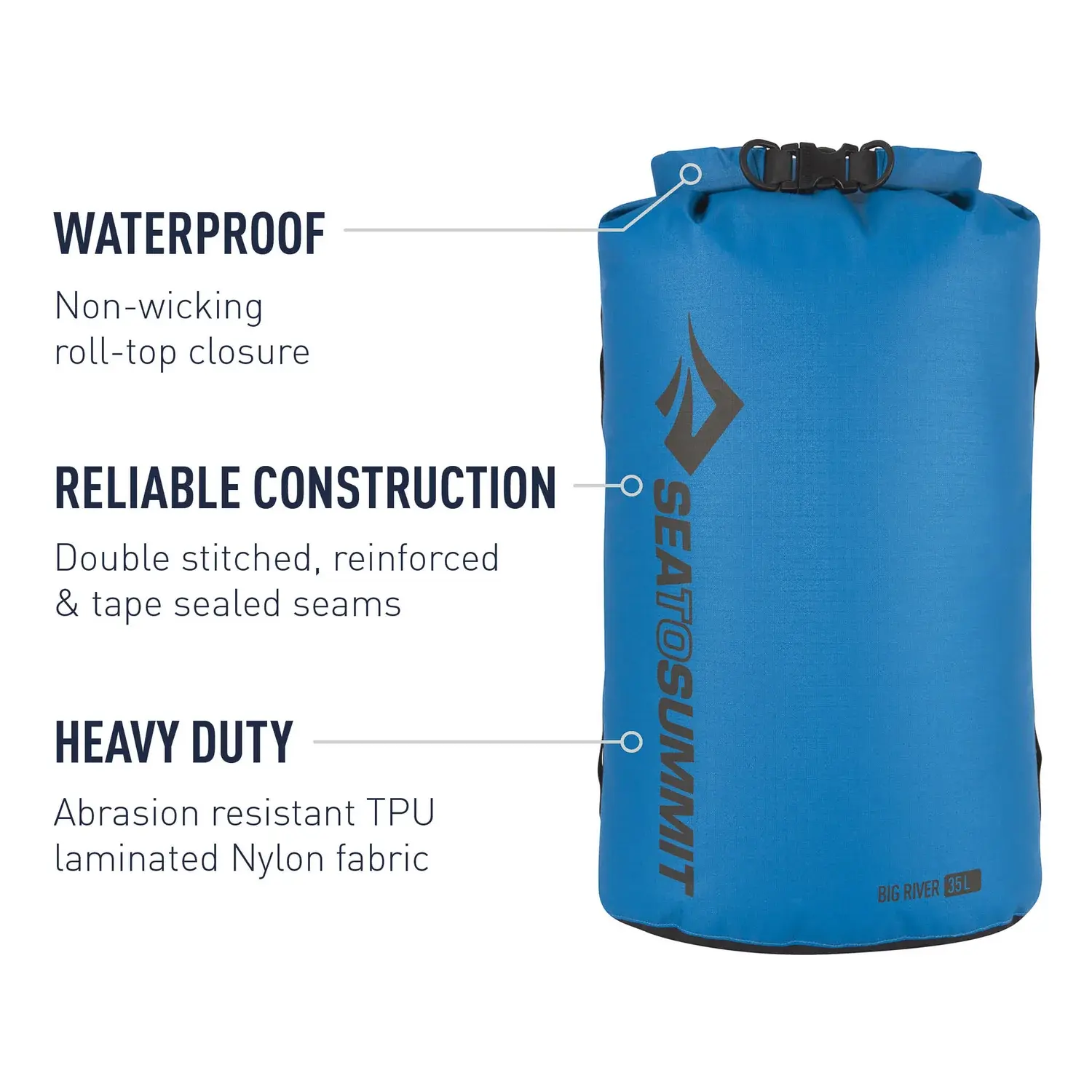 Sea To Summit Big River Dry Bag 5L Zwart koop je bij Futurumshop.nl
