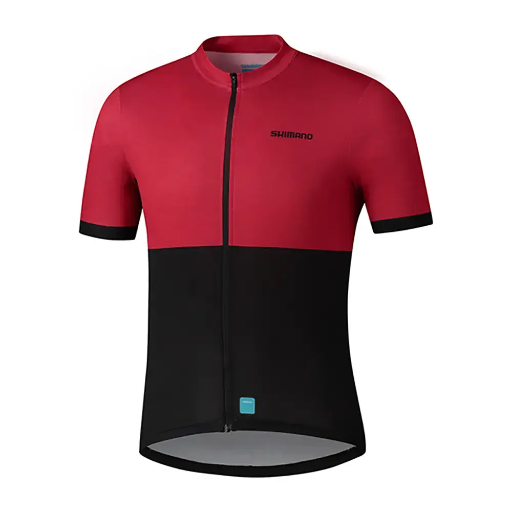 Shimano Elemento Fietsshirt Korte Mouwen Rood Heren
