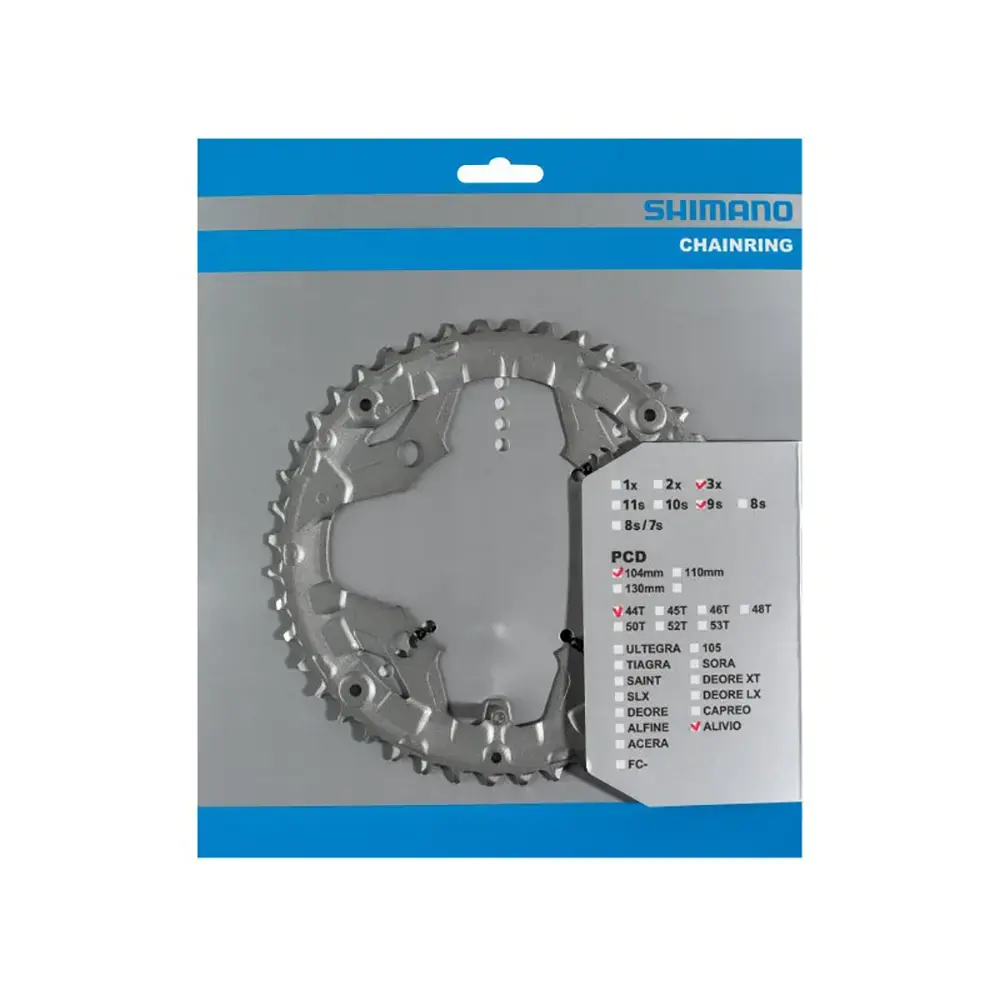 Shimano Alivio FC-T4010 Kettingblad Zilver 9 Speed