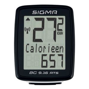 Sigma Sport BC 9.16 ATS Draadloze Fietscomputer Zwart/Wit
