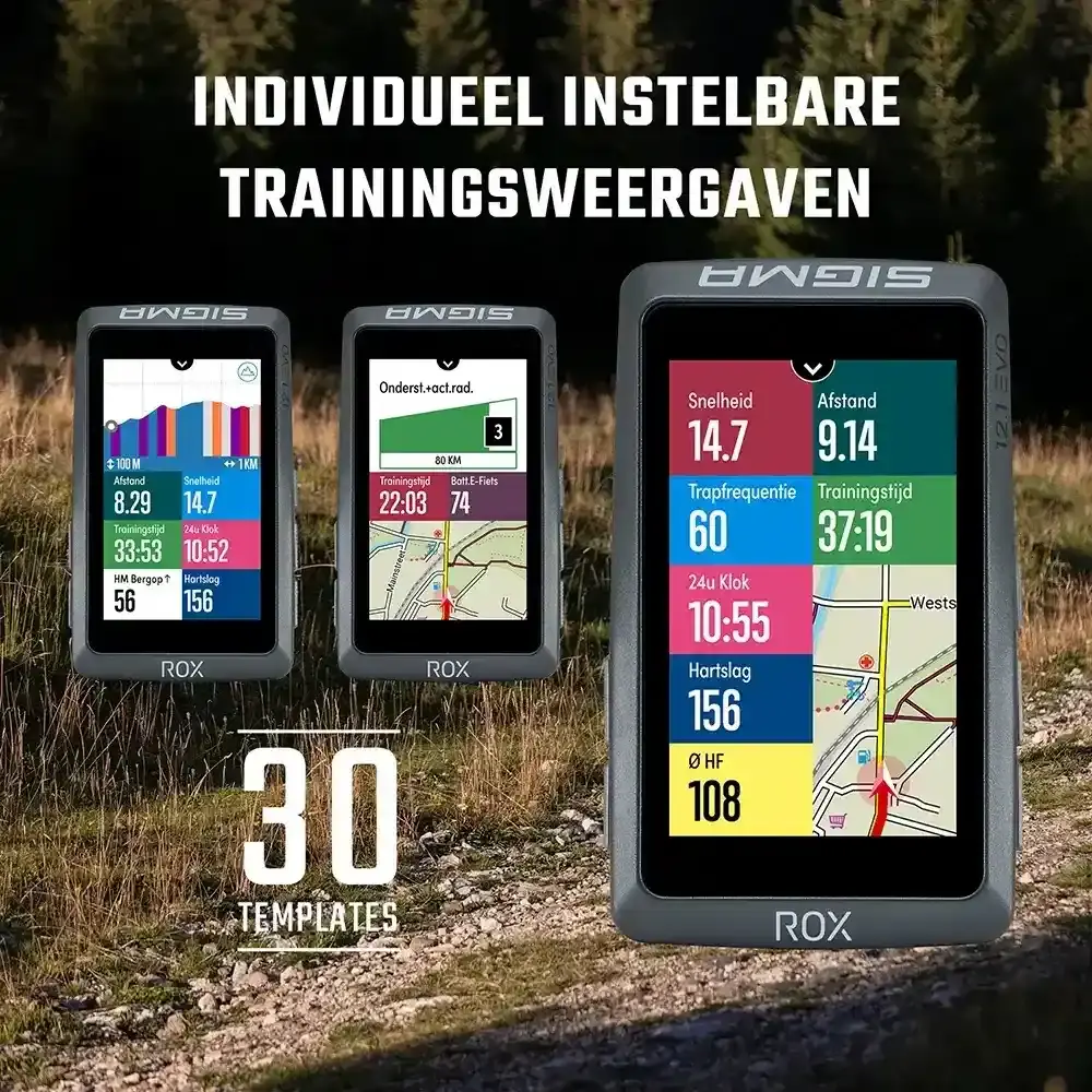 Sigma Sport ROX 12.1 EVO GPS Fietscomputer Grijs