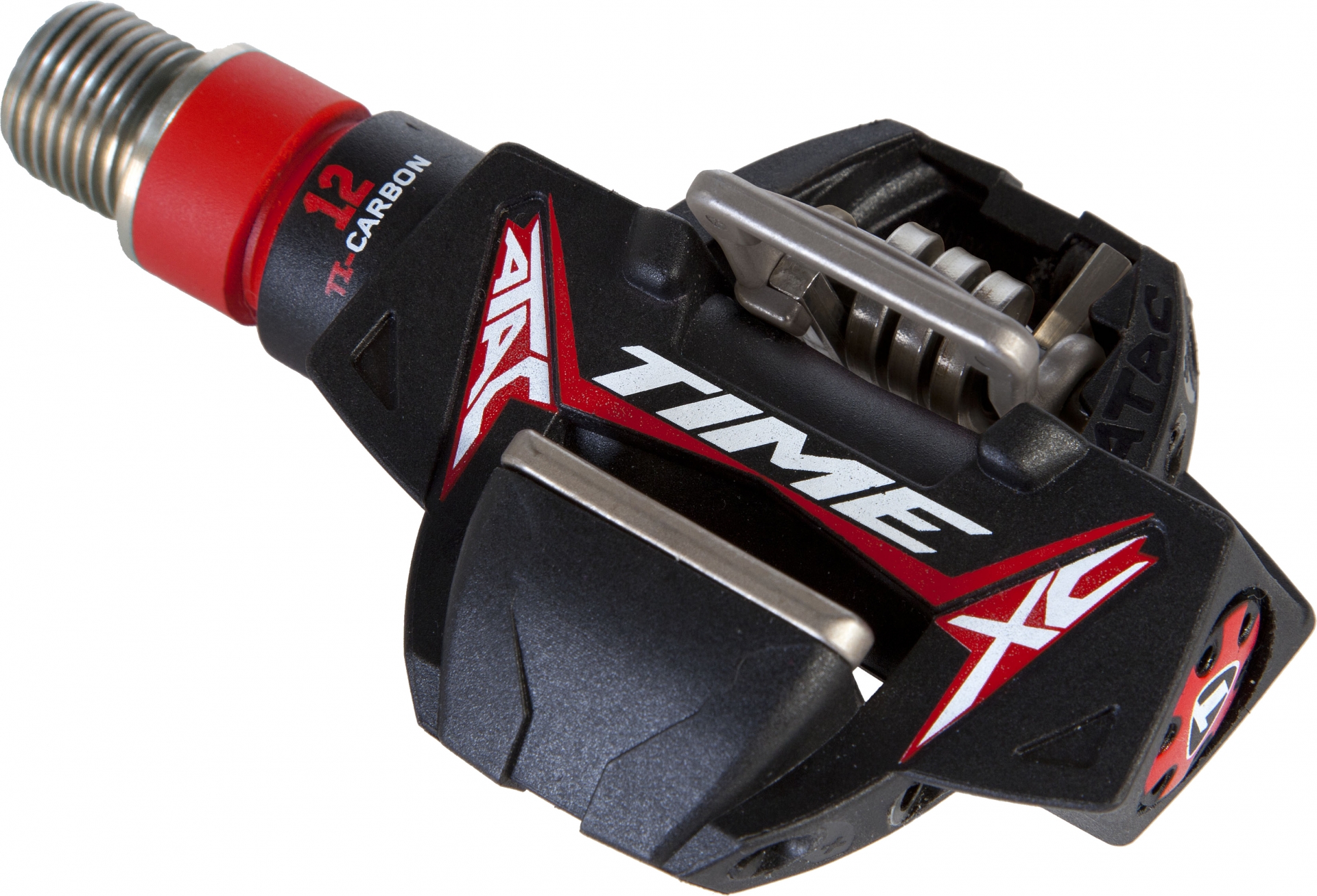 Time Atac XC12 Carbon MTB Pedalen Zwart/Rood koop je bij Futurumshop.nl