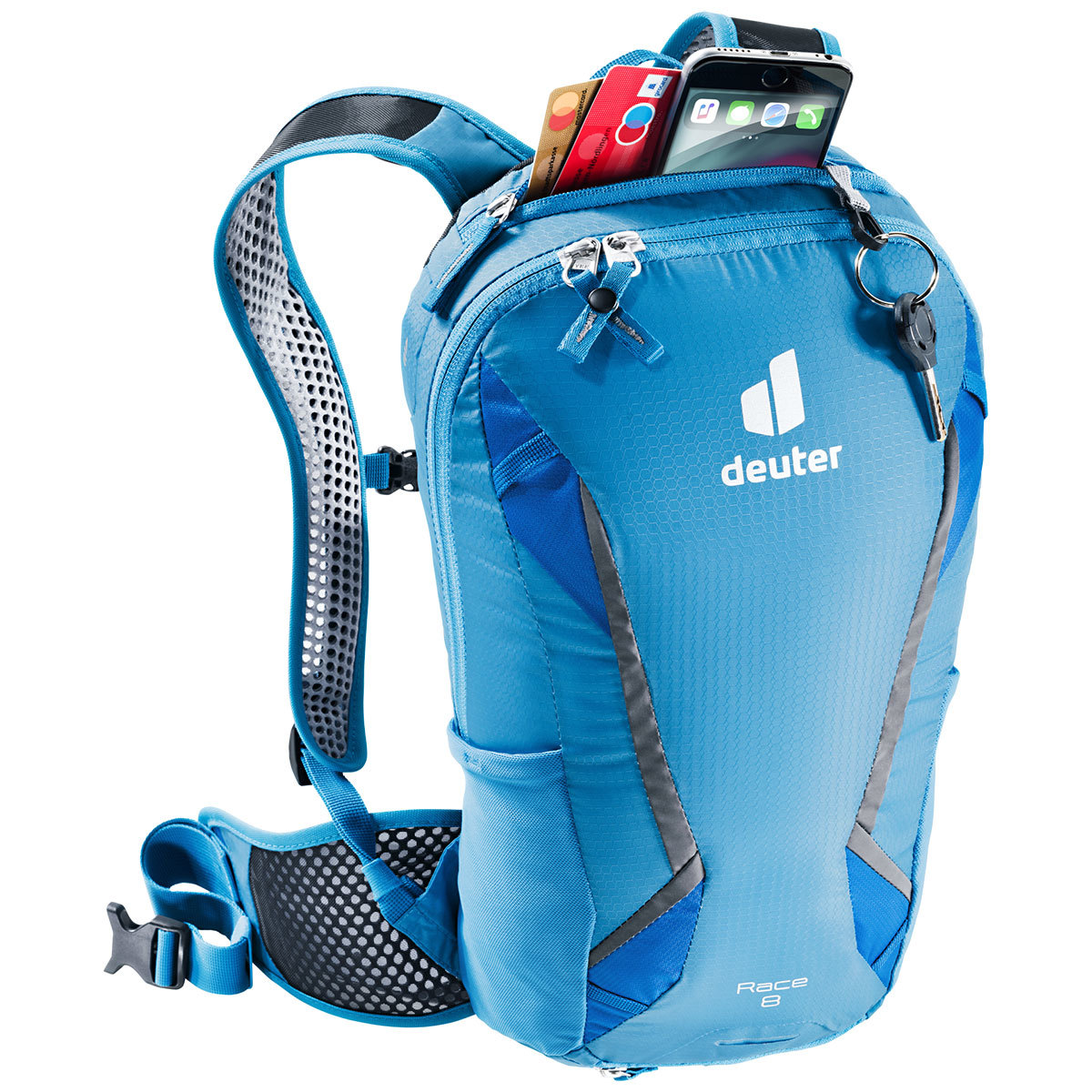 Deuter Race Fietsrugzak Blauw/Grijs koop je bij Futurumshop.nl