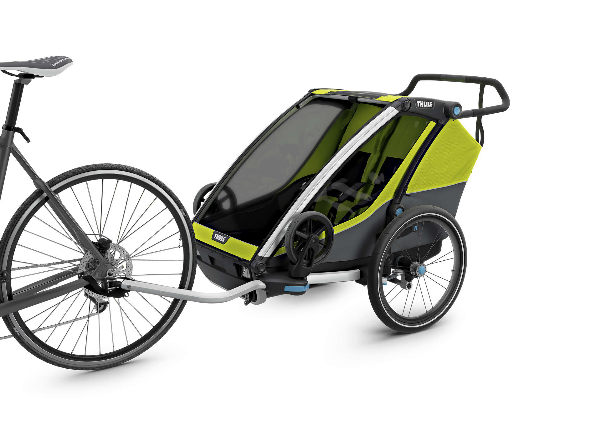 Thule Chariot Cab 2 Fietskar Groen/Grijs