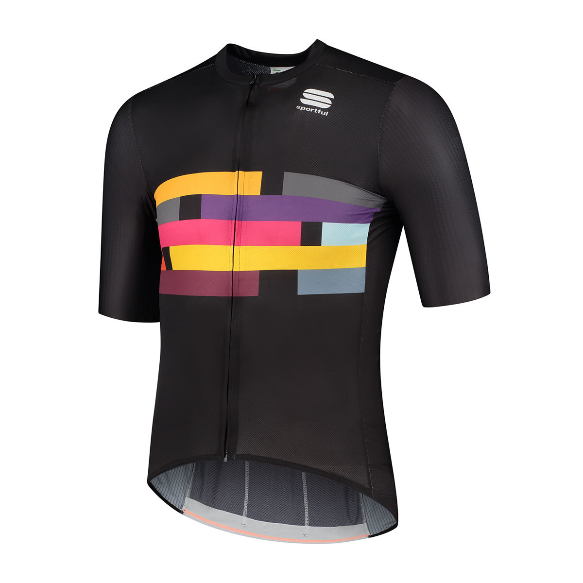 Sportful Neo Fietsshirt Korte Mouwen Zwart/Multicolor Heren koop je bij ...