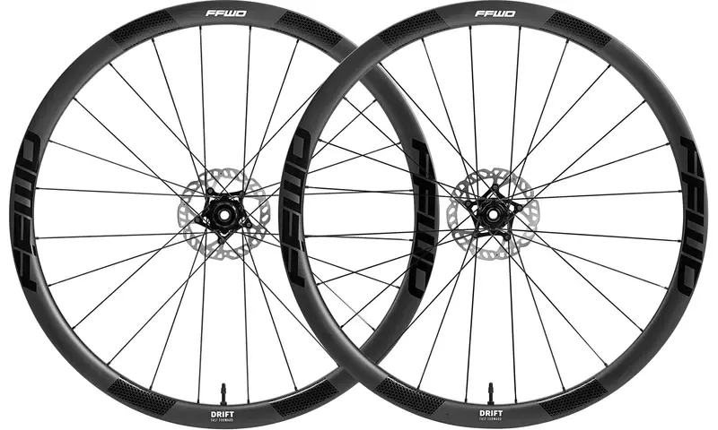 Fast Forward Drift FCC 36mm Disc Gravel Wielset met DT350 Naaf Zwart