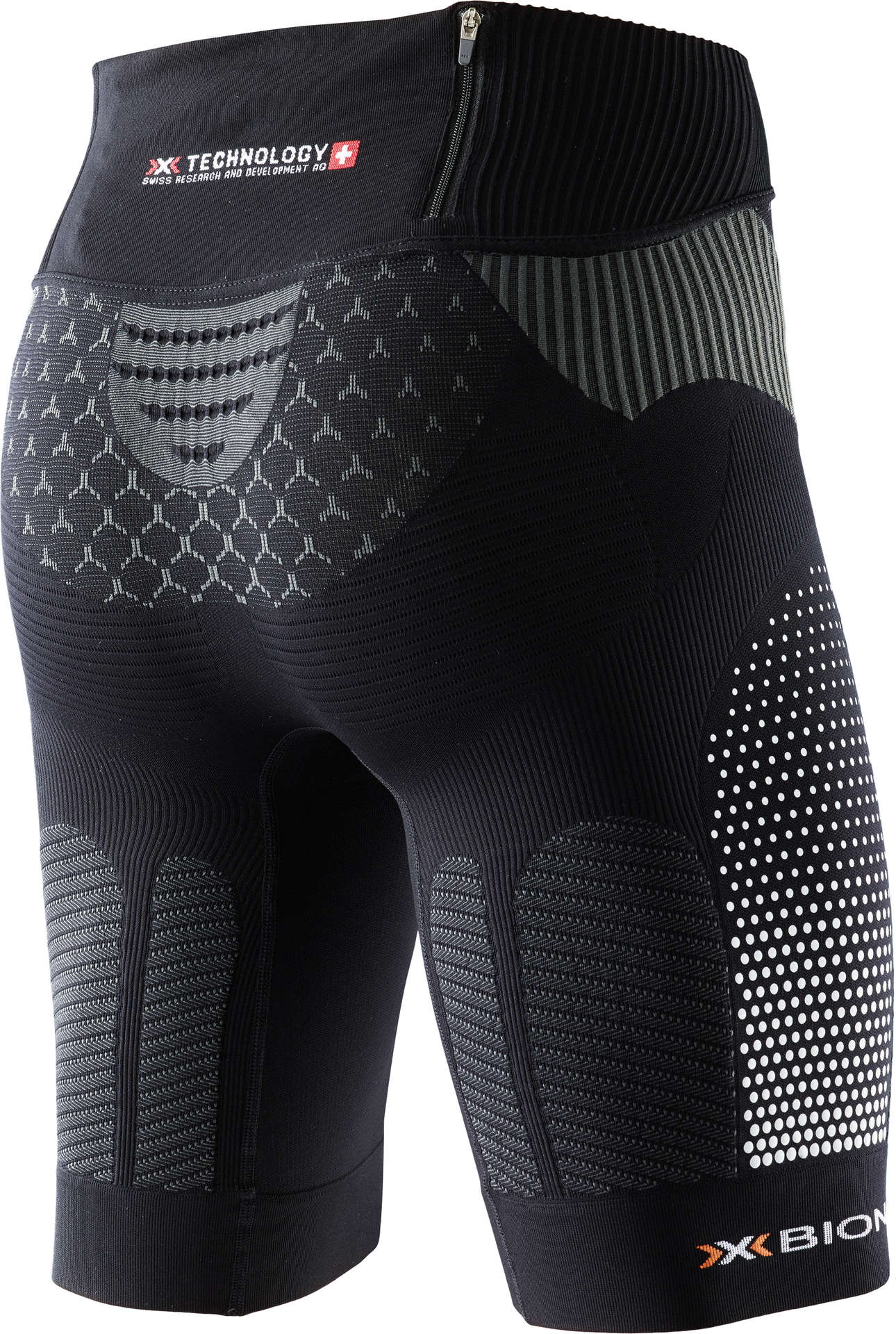 X-Bionic Running Speed Evo Hardloopbroek Kort Zwart/Grijs Heren koop je ...