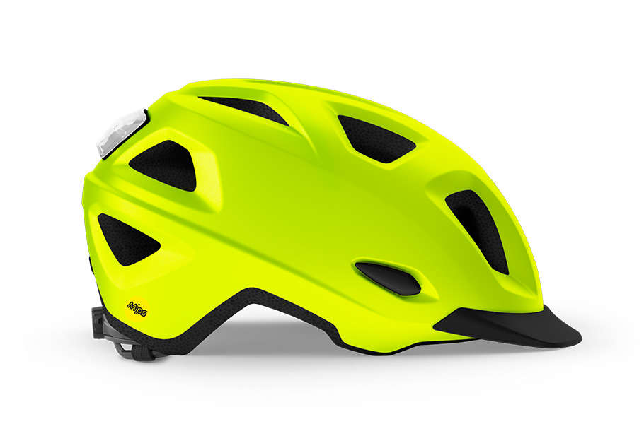 MET Mobilite MIPS Urban Fietshelm Fluo Geel