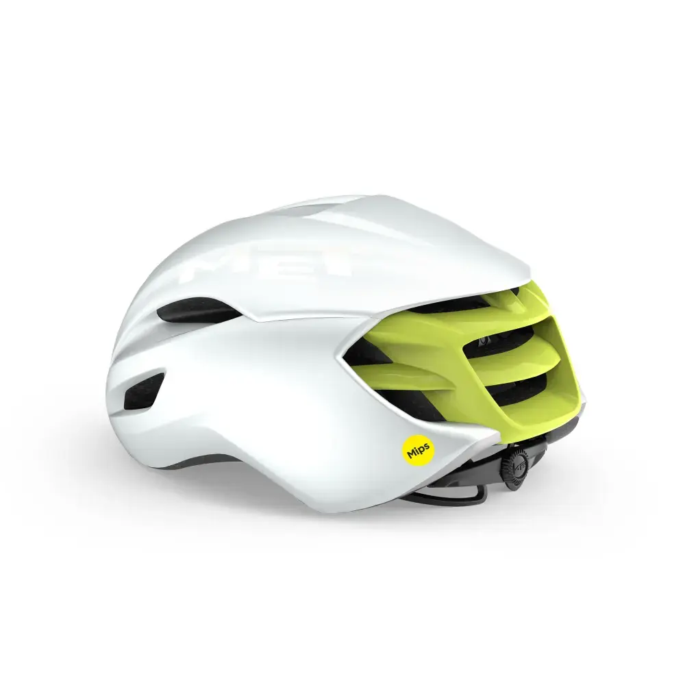 MET Manta MIPS Race Fietshelm Wit/Groen