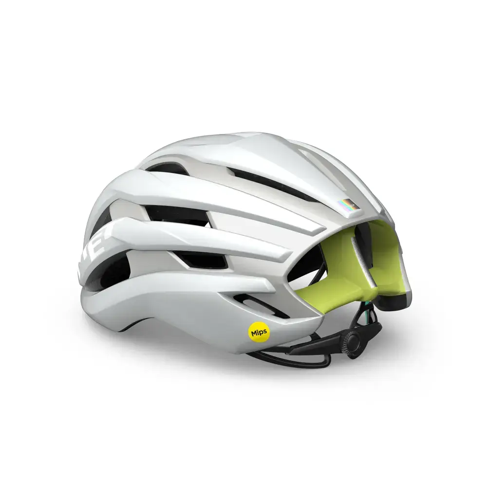 MET Trenta MIPS Race Fietshelm Wit/Groen