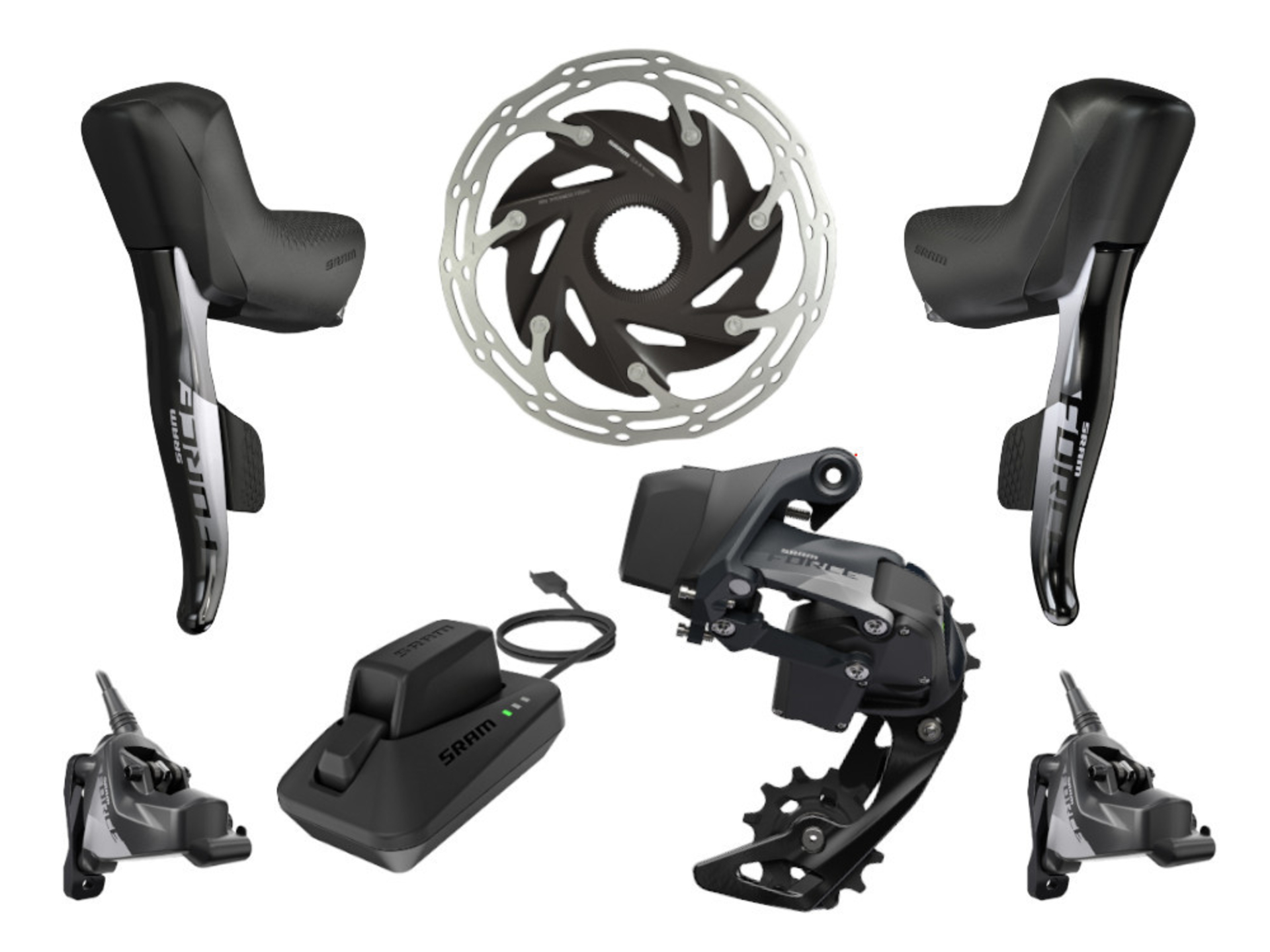 SRAM Force eTap AXS D1 Flat Mount Disc CL Upgrade Kit 1x12 Speed