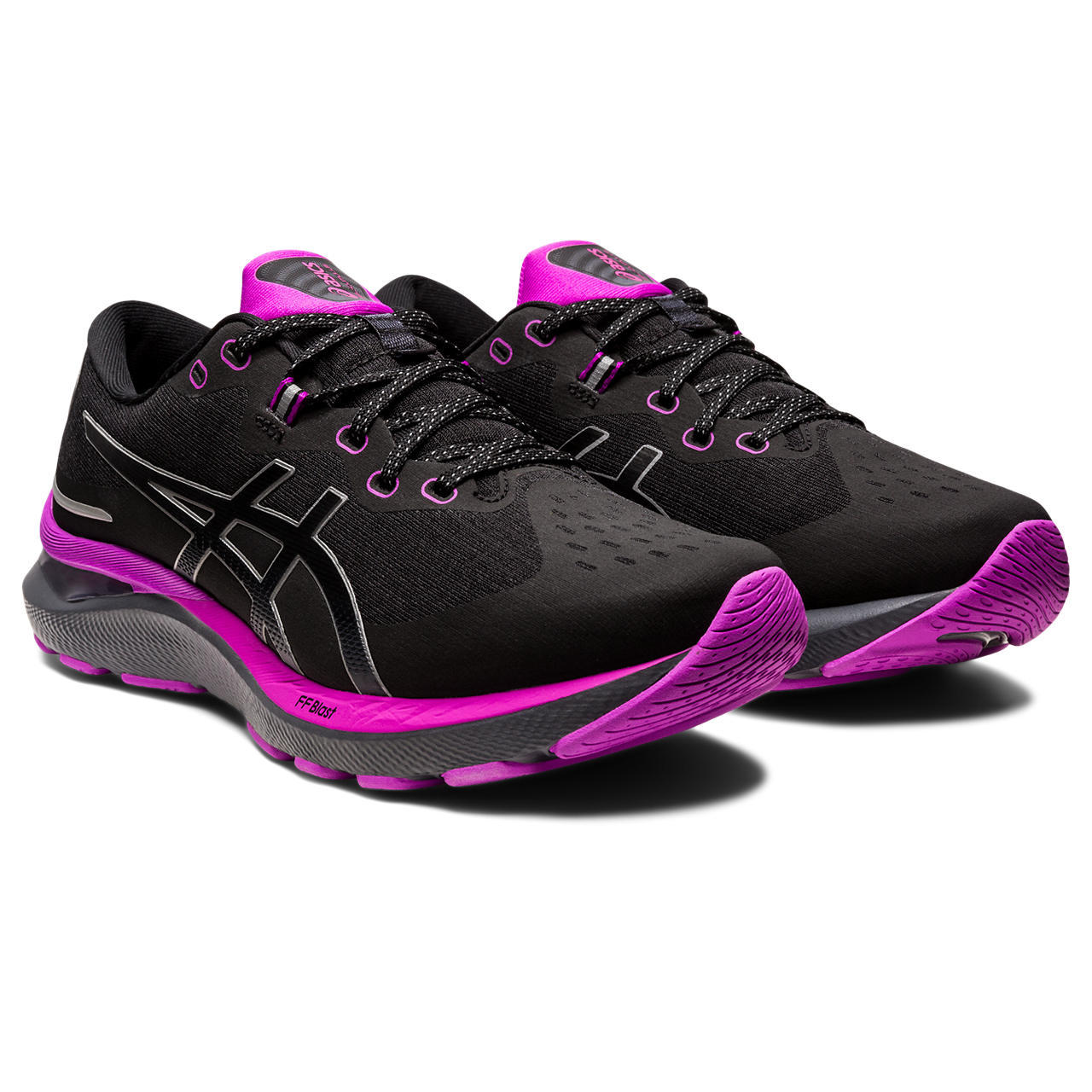 ASICS Gel-Cumulus 24 Hardloopschoenen Zwart/Paars Dames koop je bij ...