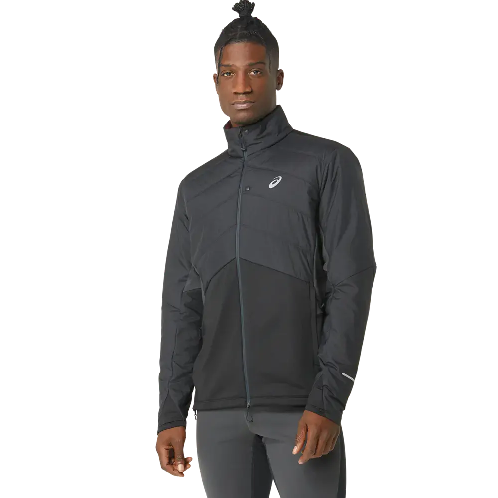 ASICS Winter Run Hardloopjack Zwart/Grijs Heren koop je bij Futurumshop.nl