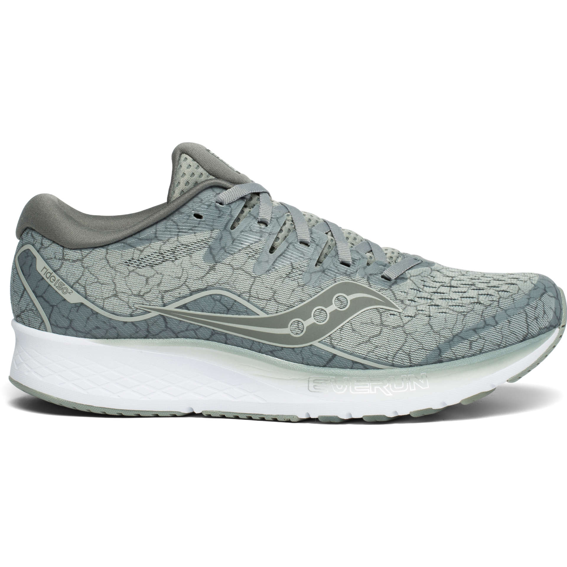 Saucony Ride ISO 2 Hardloopschoenen Grijs/Wit Heren