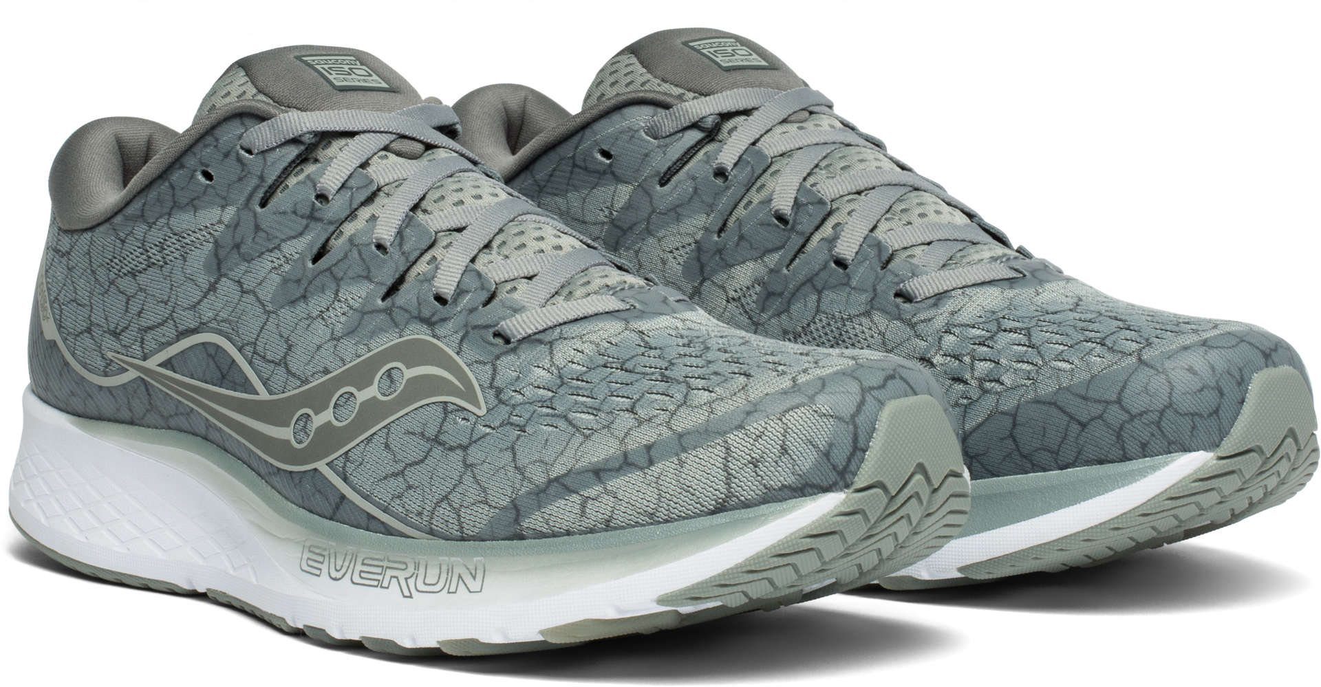 Saucony Ride ISO 2 Hardloopschoenen Grijs/Wit Heren
