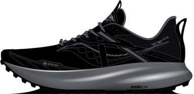 Saucony Ride 15 TR GTX Trail Hardloopschoenen Zwart/Grijs Heren