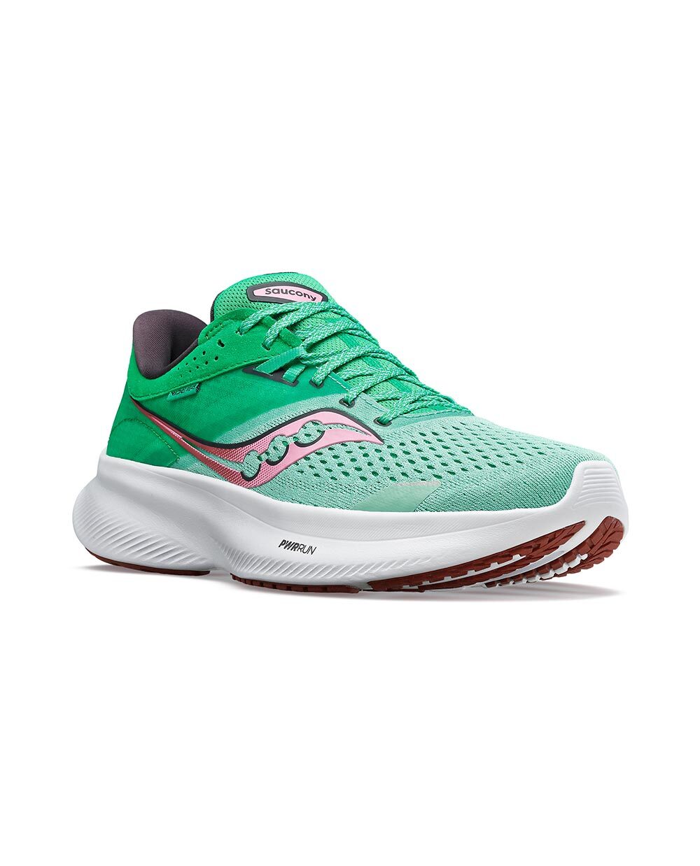 Saucony Ride 16 Hardloopschoenen Groen/Wit Dames koop je bij Futurumshop.nl