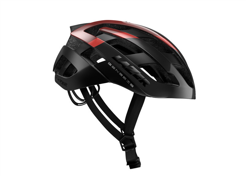 Lazer Genesis Race Fietshelm Zwart/Rood
