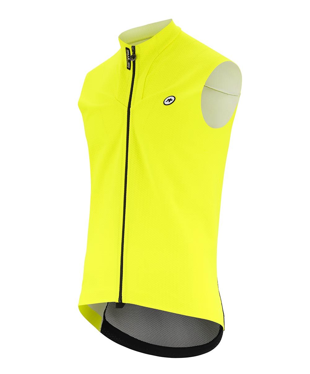 Assos MILLE GTS C2 Spring/Fall Windvest Fluo Geel/Zwart Heren