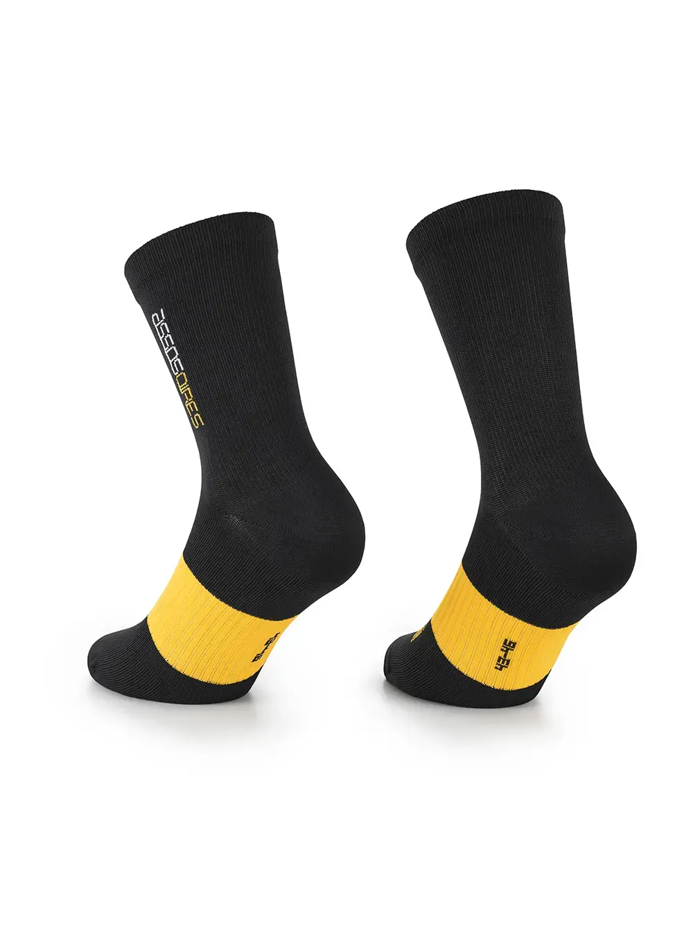 Assos EVO Spring/Fall Fietssokken Zwart/Geel