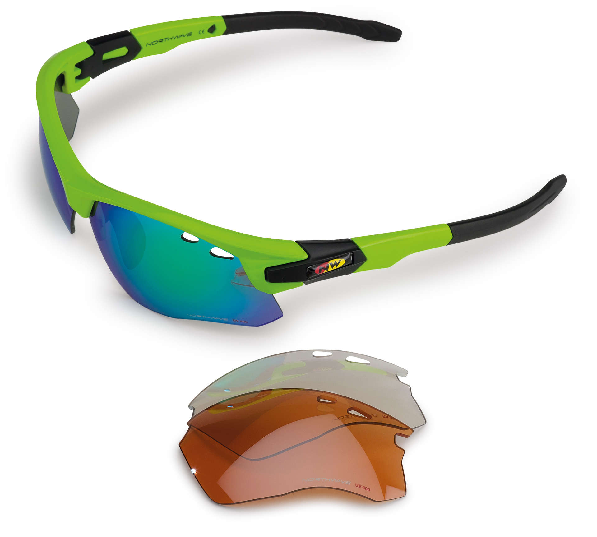 Northwave Galaxy Sport Zonnebril Groen Fluo/Zwart koop je bij ...