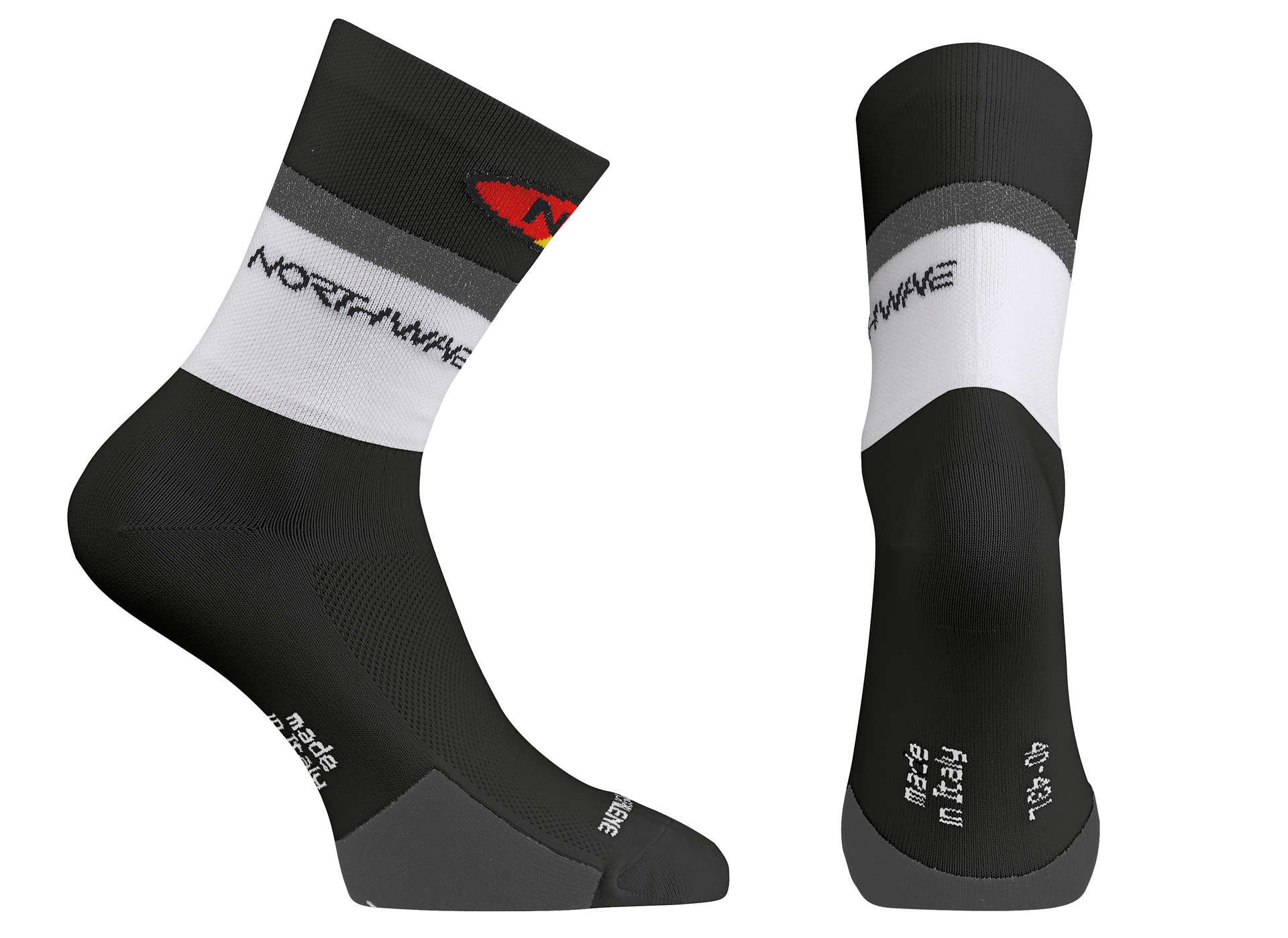 Northwave Logo High Sokken Zwart/Wit koop je bij Futurumshop.nl