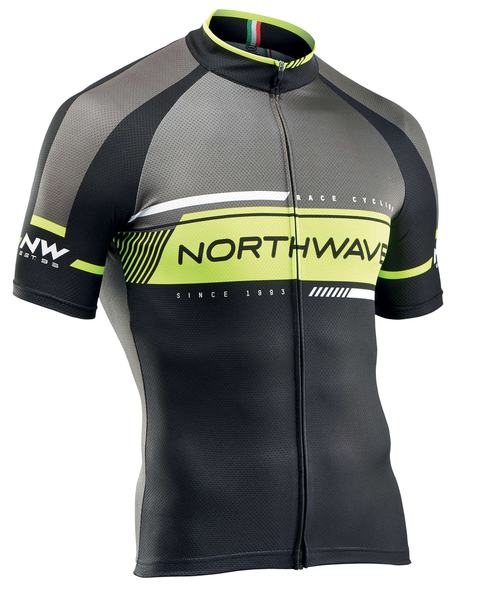 Northwave Logo 2 Fietsshirt Korte Mouwen Zwart/Fluo Geel Heren koop je ...