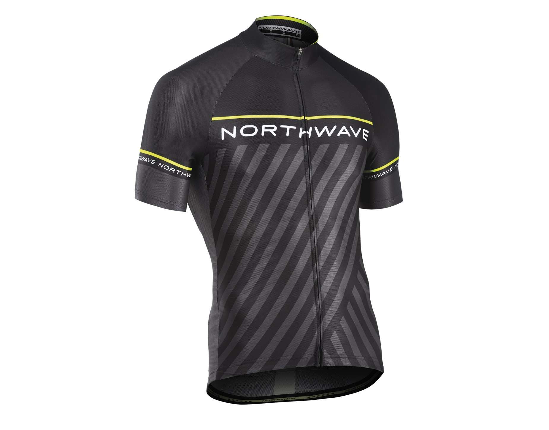 Northwave Logo 3 Fietsshirt Korte Mouwen Zwart/Fluo Geel Heren koop je ...