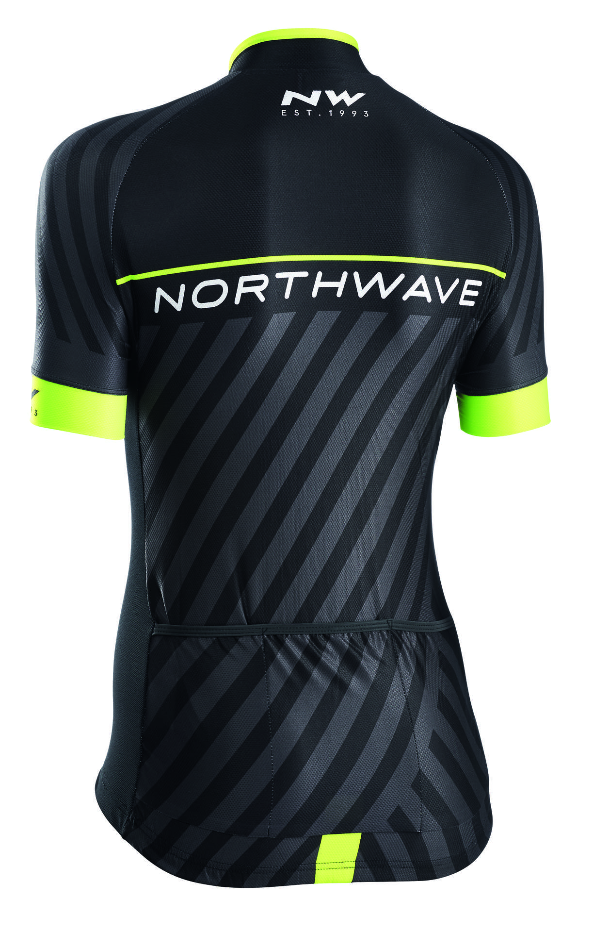 Northwave Logo 3 Fietsshirt Korte Mouwen Zwart/Fluo Geel Dames koop je ...