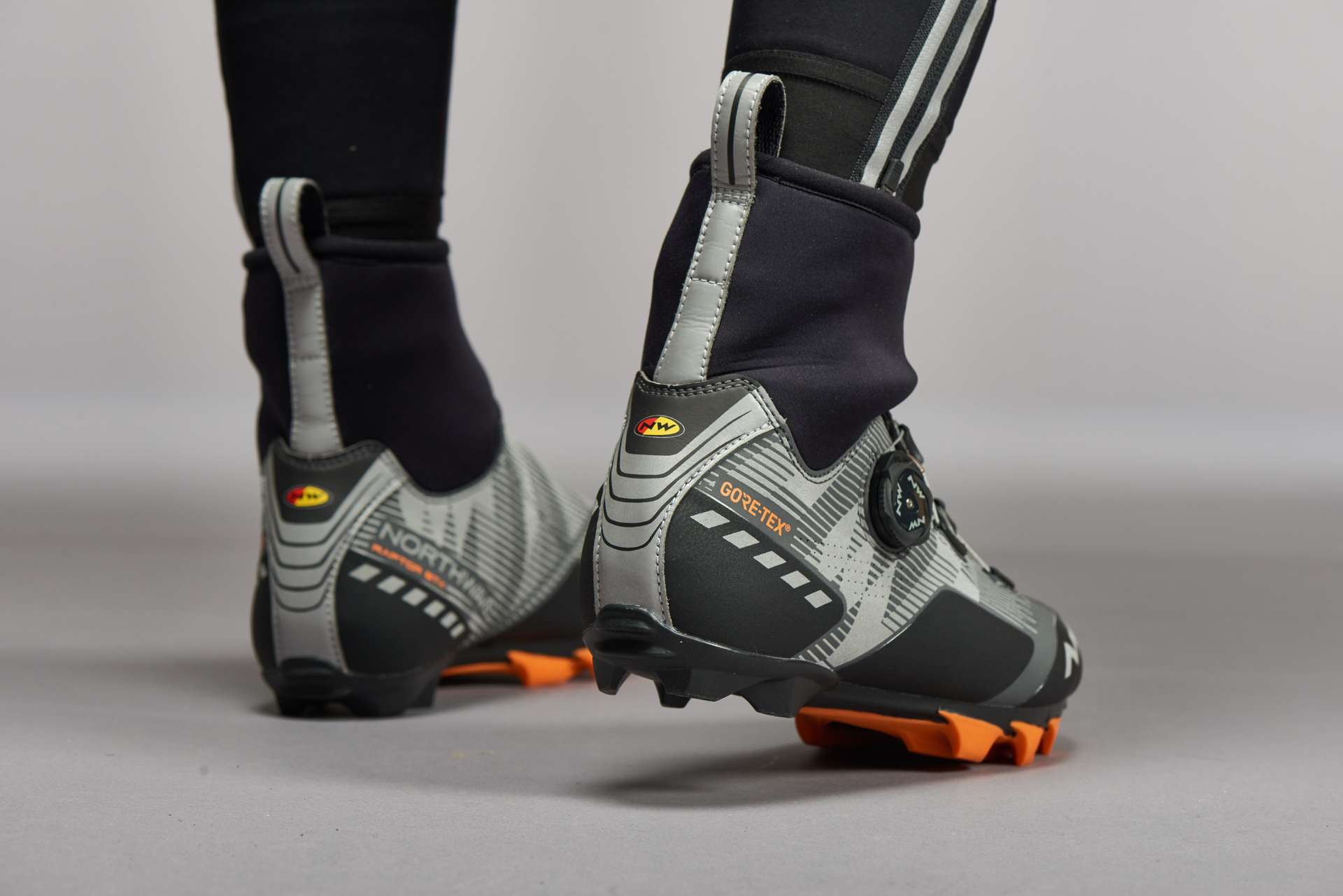 Northwave Raptor GTX Mountainbikeschoenen Zilver Reflective/Oranje ...