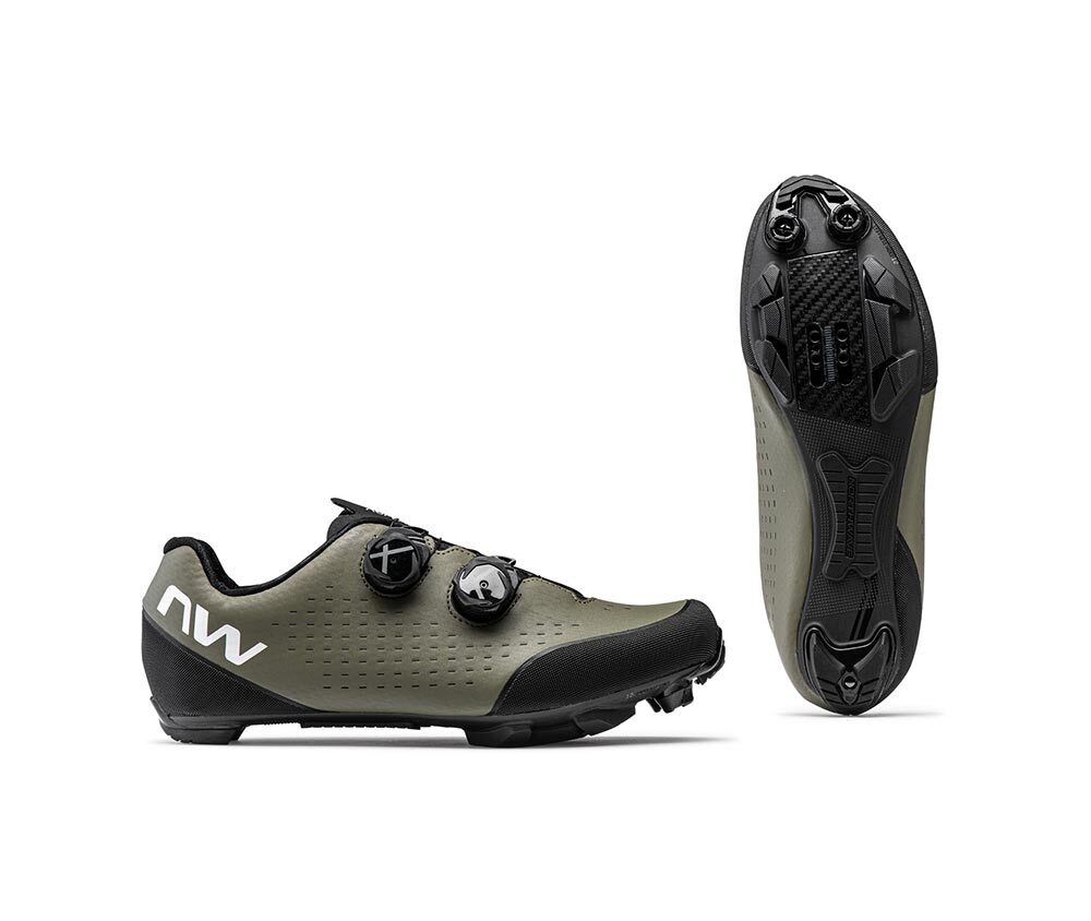 Northwave Rebel 3 Mountainbikeschoenen Donkergoen/Zwart Heren koop je ...