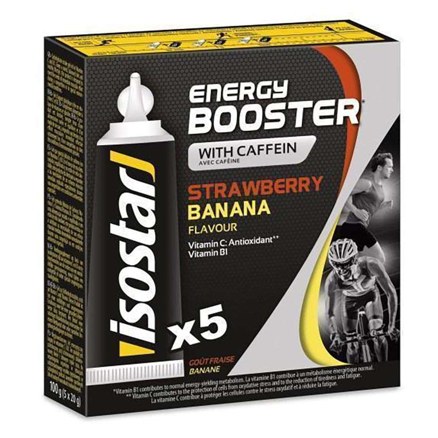 Isostar Energy Booster Aardbei/Banaan 5 stuks