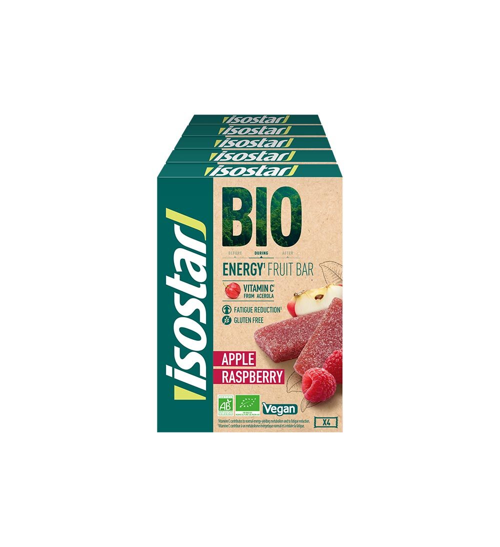 Isostar BIO Energy Fruit Sportrepen Appel/Framboos 10 x 4 stuks koop je ...
