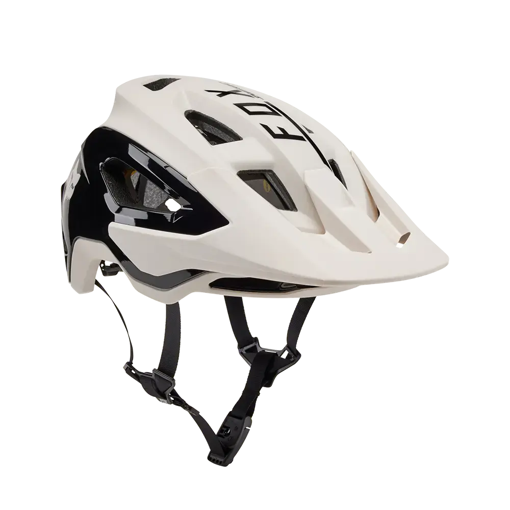 Fox Speedframe Pro Blocked MTB Fietshelm Vintage Wit
